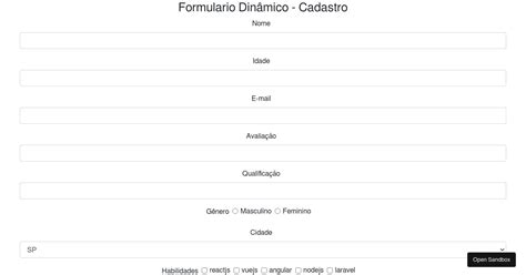 Reactjs Dynamic Form Bootstrap Codesandbox