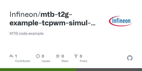 github infineon mtb t2g example tcpwm simul start mtb code example