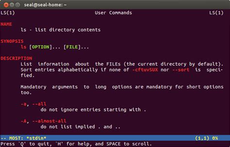 在 Unixlinux 中顯示彩色的 Man Page 文件 G T Wang