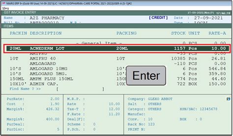 How To View Item Batch Wise Sale Report Of Billing Party While Billing In Marg Software