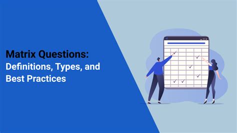 Matrix Questions Definition Types And Best Practices