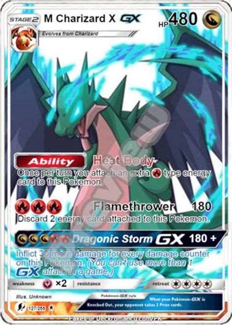 M Charizard X Gx Gmax Vmax Gigantamax Ex Tarjeta Pokemon Etsy México