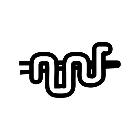 Jungle Snake Icon Vector Isolated Contour Symbol Illustration 9924173