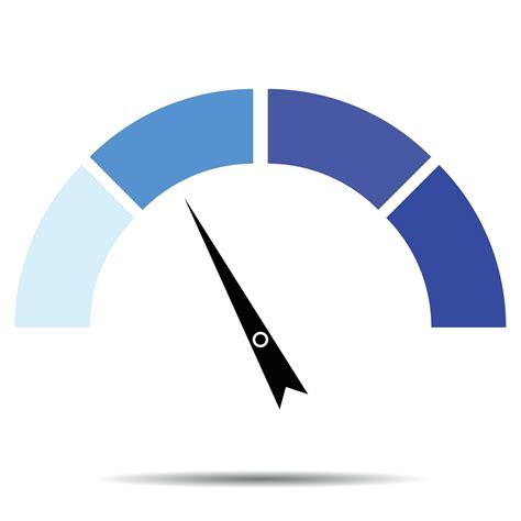 indicator blue with pointer needle index and pointer arrow indicator
