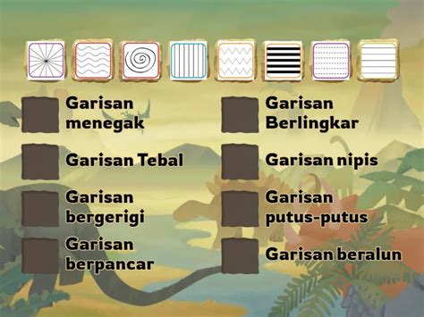 Namakan Jenis Jenis Garisan Match Up