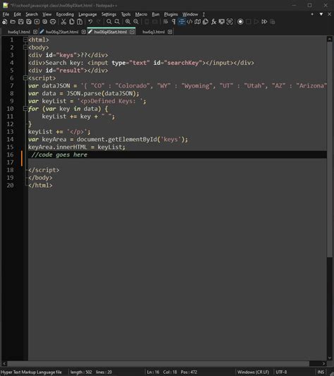 Solved The Included Hw Q Start Html Page Contains The HTML Chegg