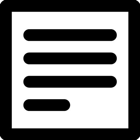Left Alignment Text Vector Svg Icon Svg Repo