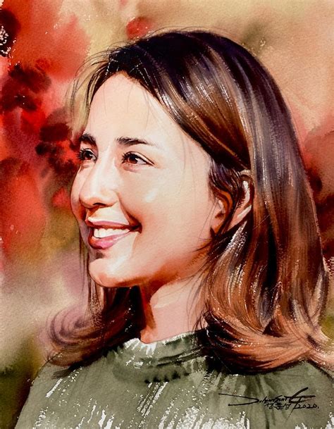 Jhunsung Watercolor Hunsung Jung Watercolor Portrait Painting