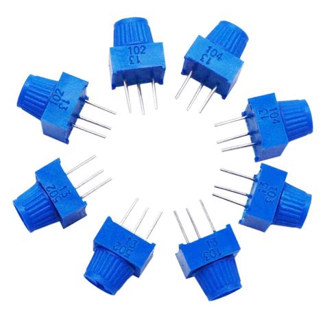 Twtade 150pcs 6mm Variable Resistor Potentiometer Assortment Kit 15