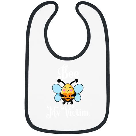 Bee My Victim Cute Sweet Honey Bee With Halloween Heart Bibs One Size