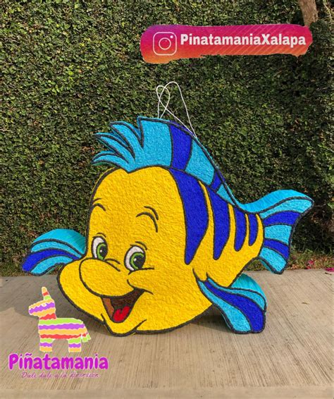 Piñata De Flounder Piñatas Piñata De La Sirenita Piñatas Originales