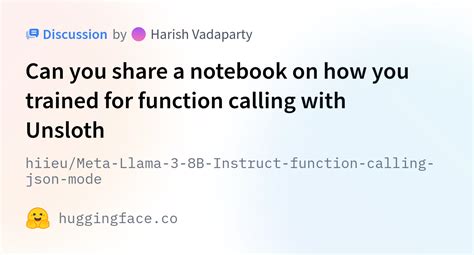 Hiieumeta Llama 3 8b Instruct Function Calling Json Mode · Can You Share A Notebook On How You