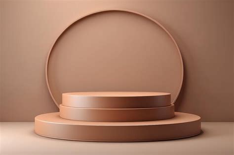 Premium Photo D Platform Studio Display Scene With Render Platform
