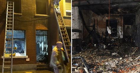 Motor Vat Vuur Woning Brandt Volledig Uit In Wetteren Binnenland