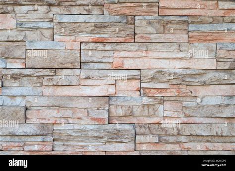 Stone Cladding Made Of Horizontal Strips External Modern Front Wall