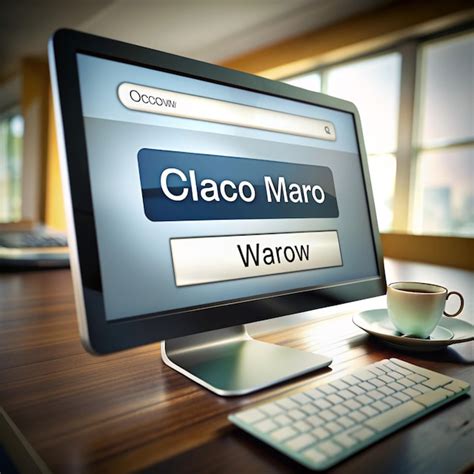 Digital Exploration Search Macro On Computer Monitor Premium Ai