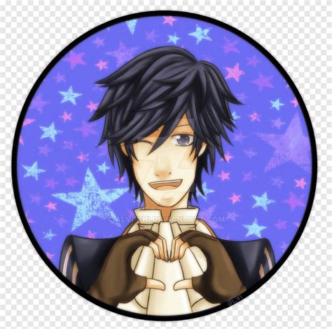 Black Hair Mangaka Anime Character Fiction Anime Purple Black Hair