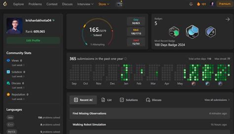 Krishan Lakhotia On Linkedin Leetcode 100daysofcode Codingjourney