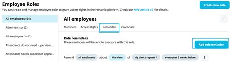 Reminders Personio Voyager Community