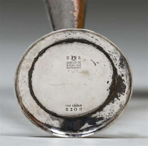 Shreve And Co Sterling Silver 14th Century Stem Vase C1910 California
