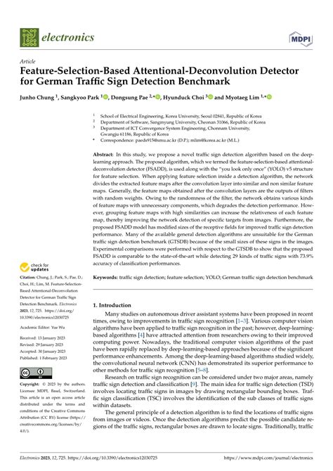 Pdf Feature Selection Based Attentional Deconvolution Detector For German Traffic Sign