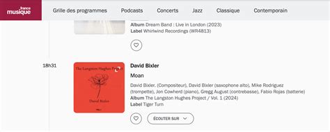 David Bixler The Langston Hughes Project Vol 1 January 12 2024 Jazzfuel