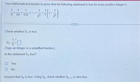 Solved Use Mathematical Induction To Prove That The