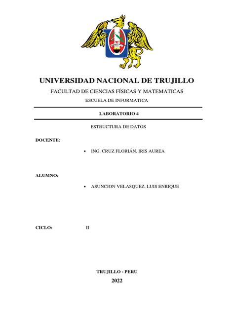 Lab 4 Estructura De Datos Pdf Puntero Programación De Computadora