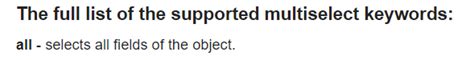 QUESTION Multiselect Keywords All Doesn T Inculde RecordTypeId
