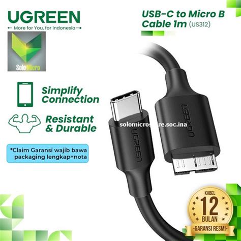 Jual Ugreen Kabel Hardisk 20103 Usb C To Micro Usb Kabel Hardisk Type C 1m Kota Surakarta