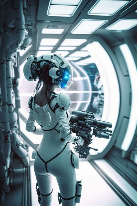 Human Like Robots Dreadlocks Girl Female Cyborg Character Art