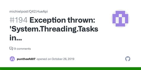Exception Thrown Systemthreadingtaskstaskcanceledexception In Systemprivatecorelibdll