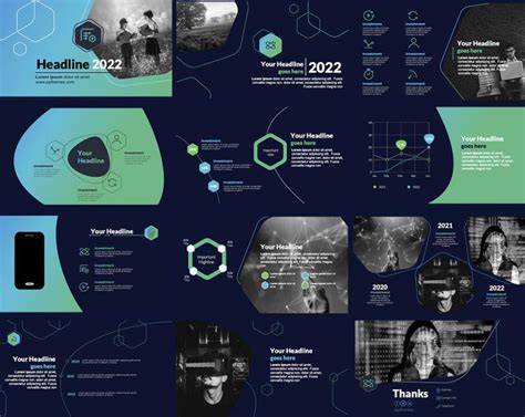 2022 Design Blue Powerpoint Template Free Download