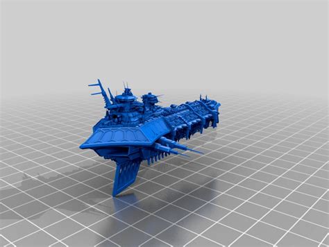Infernus Class Battleship By Skaltar 3d Model