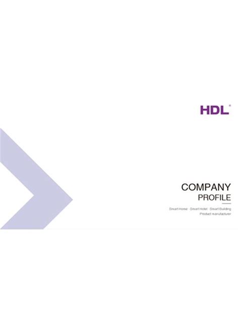 HDL Company Profile HDL Automation