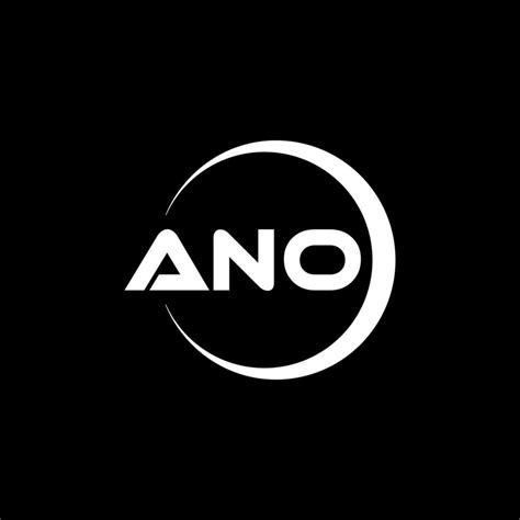 Ano Letter Logo Design In Illustration Vector Logo Calligraphy Designs For Logo Poster