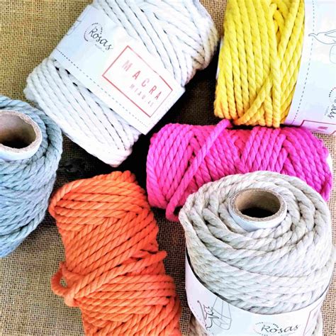 Cordón de algodón para macramé