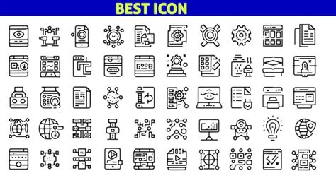 Premium Vector Set Of Outline Icons Related To Tech Linear Icon Collection Editable Stroke