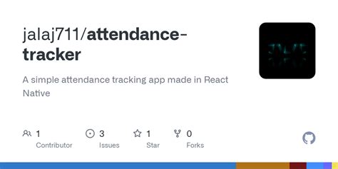 Github Jalaj Attendance Tracker A Simple Attendance Tracking App Made In React Native