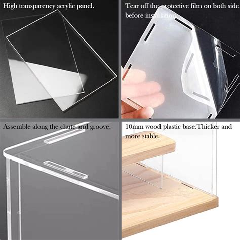 Nynelly 4 Tier Acrylic Display Case Funko Pop Display Case With Door