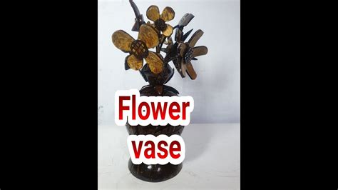 Flower Vase Made With Coconut Shell YouTube