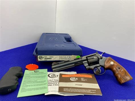 1997 Colt Python Elite Rare Royal Blue Colt Custom Shop Model Stunning