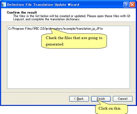 Creating A Grid Generating Program Definition Dictionary File — Iric Developers Manual 400