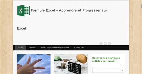 Formule Excel Apprendre Les Fonctions D Excel
