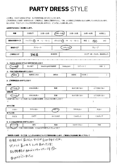 12月9日 結婚式ご利用 茨城エリア でご利用のお客様の声 結婚式のドレスレンタルはパーティドレススタイル