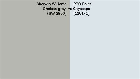 Sherwin Williams Chelsea Gray Sw 2850 Vs Ppg Paint Cityscape 1161 1