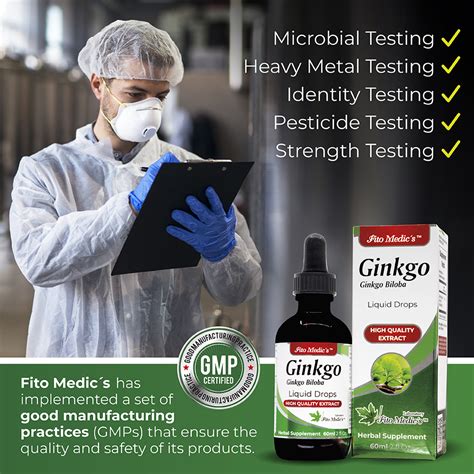 Ginkgo Biloba Drops Extract 60ml Fito Medics Usa