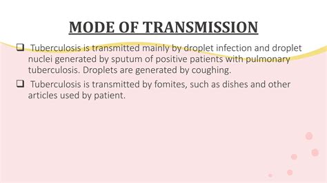 Tuberculosis Community Health Nursing Ppt Pptx