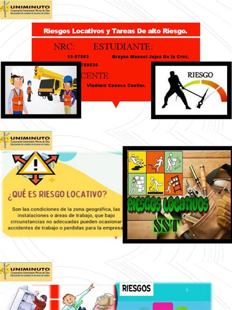 Riesgos Locativos Y Tareas De Alto Riesgo Pdf
