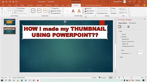 HOW I MADE MY THUMBNAIL USING POWERPOINT YouTube